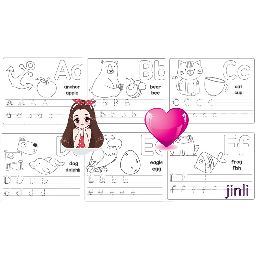 Jual Termurah Edutoys Worksheet ABC mini belajar menulis abjad dengan ...
