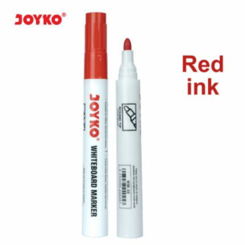 Jual Spidol Marker Whiteboard Joyko WM-30 Merah (Pcs) | Shopee Indonesia