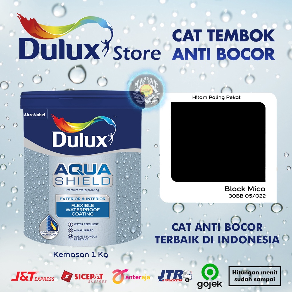 Jual CAT TEMBOK ANTI BOCOR DULUX AQUASHIELD 2X LEBIH KUAT TAHAN CUACA ...