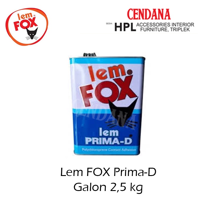 Jual Lem Kuning FOX Prima-D GALON 2.5 KG | Shopee Indonesia