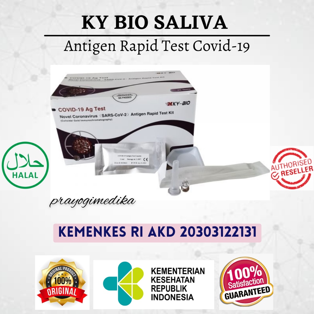 Jual Alat Rapid Test Antigen KY BIO Saliva AKL KEMENKES | Shopee Indonesia