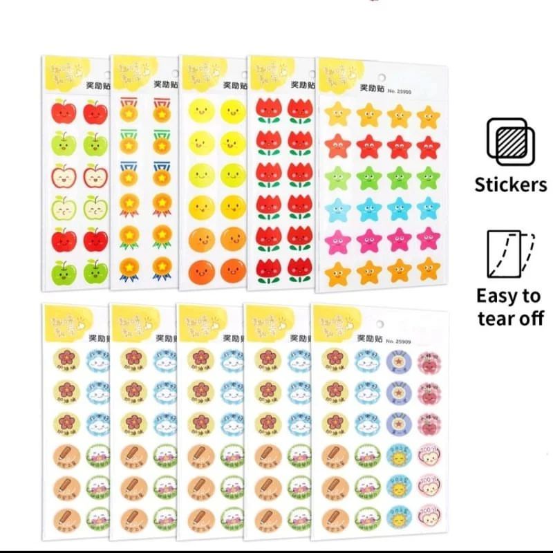 Jual REWARD STICKER ANAK - Reward Sticker Apel & Smile | Shopee Indonesia