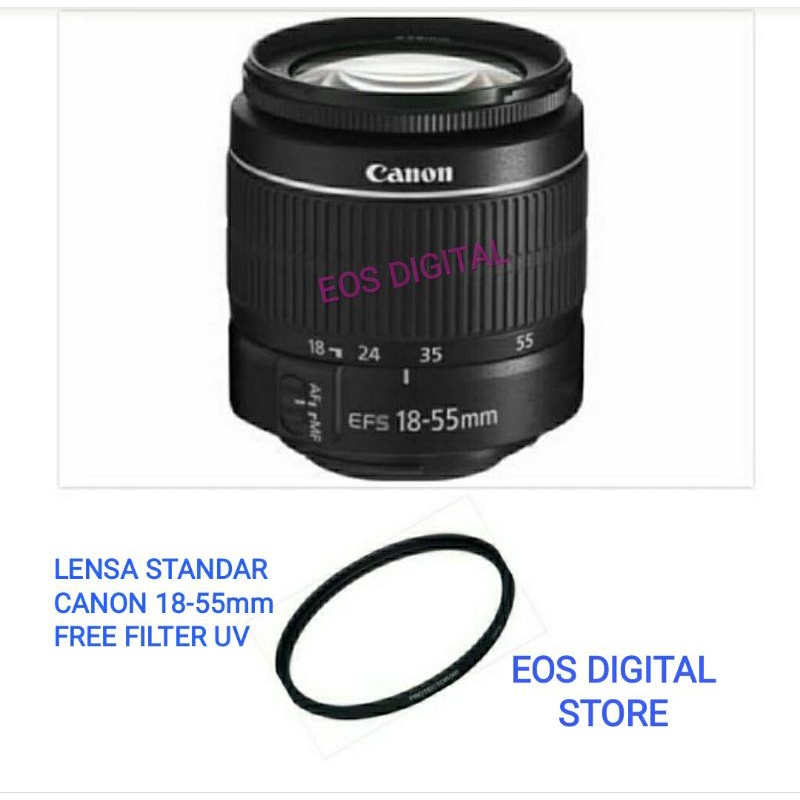 Jual Lensa standar canon 18-55mm (ORI BARU) | Shopee Indonesia