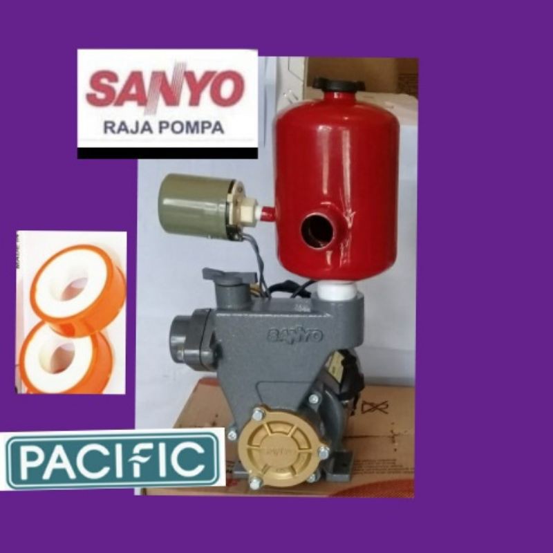 Jual Pompa air pendorong SANYO Otomatis 125 watt sumur dangkal dorong ...