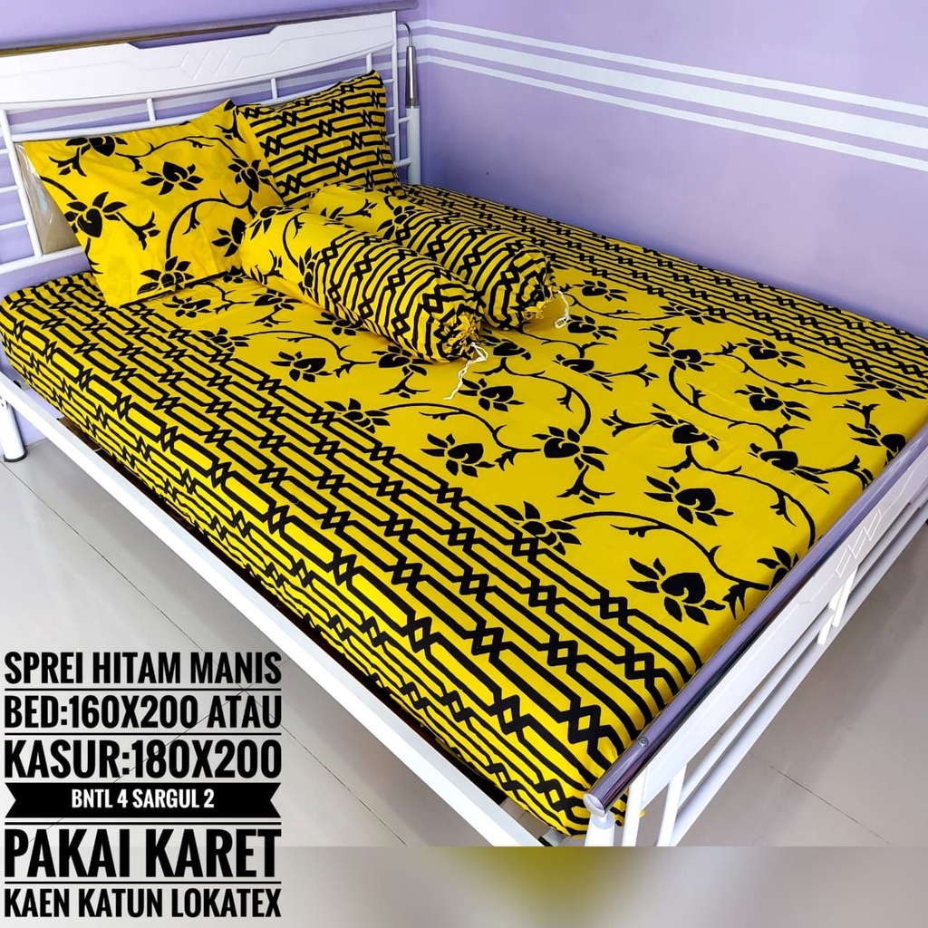 Jual Sprei Batik Jumputan, Hitam Manis Kasur Ukuran 180x200 Bed Ukuran ...