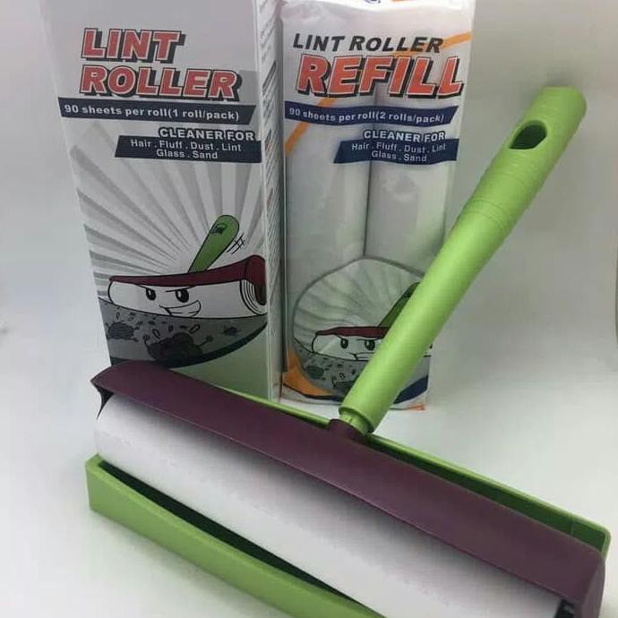 Jual TJ 001 ORIGINAL UROCLEAN LINT ROLLER (1ALAT+1UROCLEAN+2UROCLEAN ...
