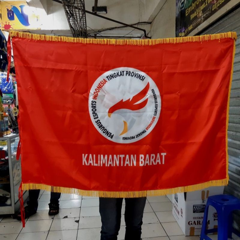 Jual Bendera pataka/bendera panji rumbai printing 90x135cm custom ...