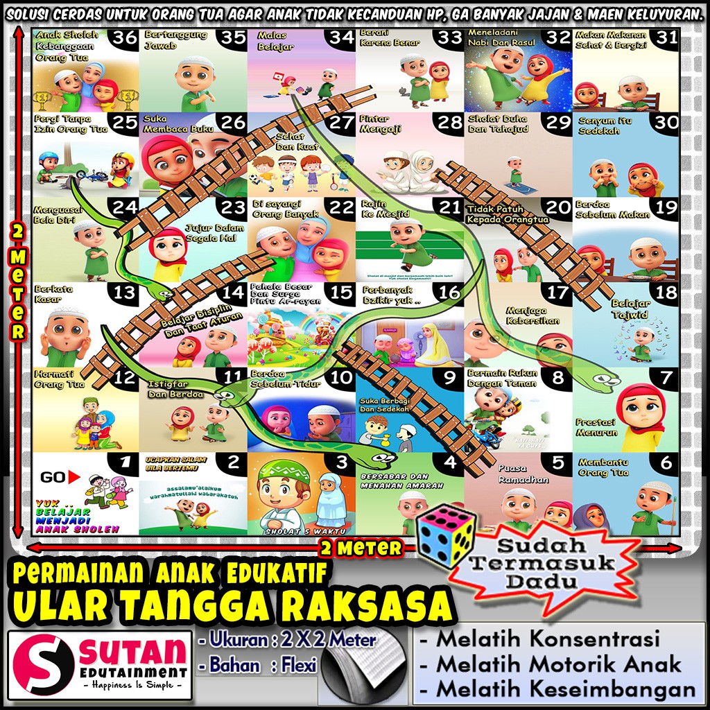 Jual Karpet Ular Tangga Raksasa | Shopee Indonesia