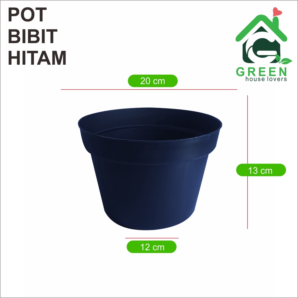 Jual POT PEMBIBITAN 20 POT HITAM POT POLOS HITAM POT BIBIT HARGA GROSIR ...