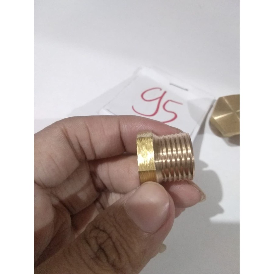 Jual Dop Drat Luar kuningan 3/8 inch Penutup Ujung Sambungan Air ...