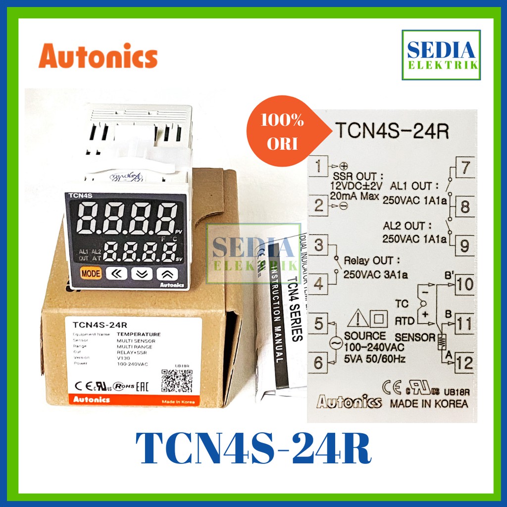Jual Autonics Temperature Controller TCN4S-24R TCN4S 24R | Shopee Indonesia