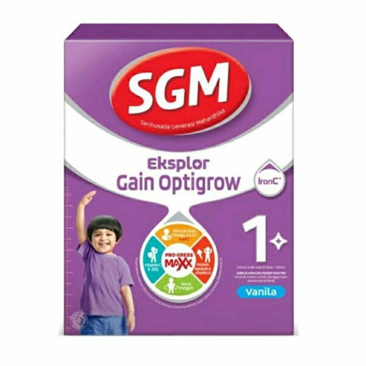 Jual SGM Eksplor Explor Gain Optigrow 1+ 400gr Vanila | Shopee Indonesia
