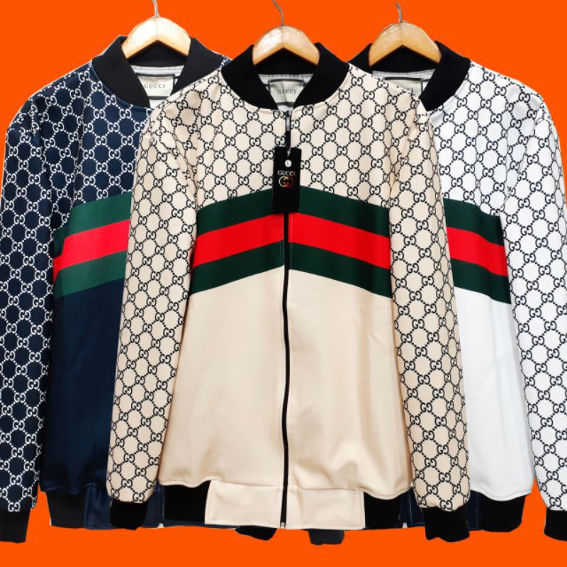 Jual jaket bomber "Gucy"premium mirror 1:1 | Shopee Indonesia