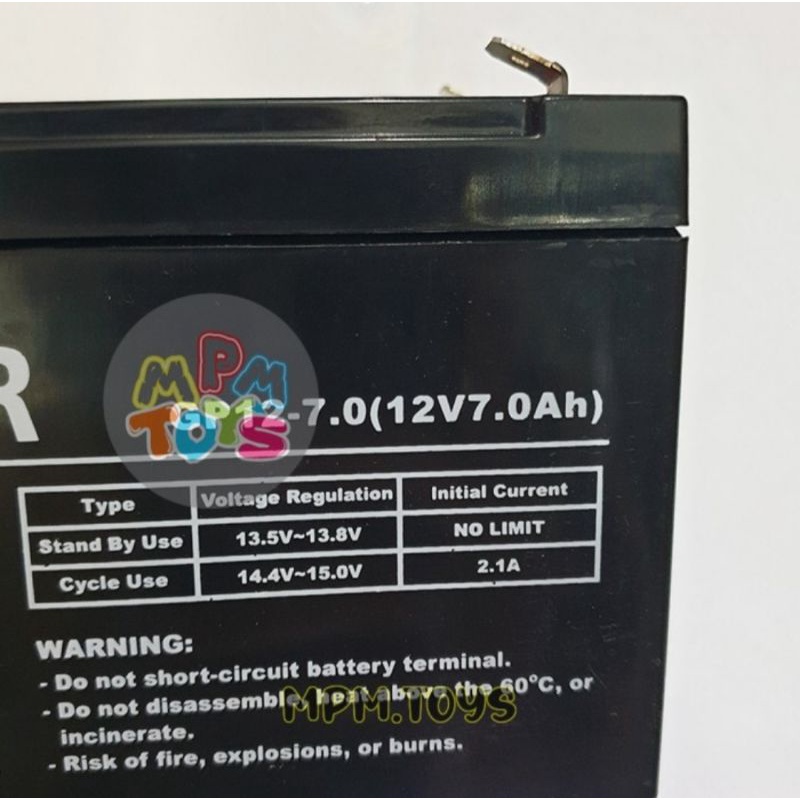 Jual Baterai Aki 12V 7Ah ORIGINAL GP Aki Kering VRLA 12V7A Accu UPS Aki ...