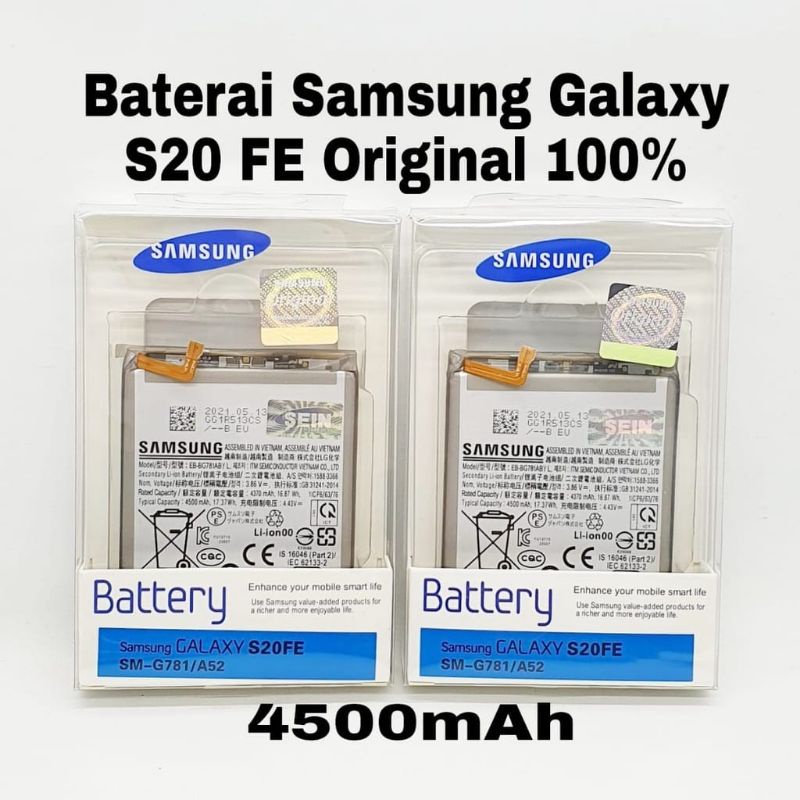 Jual Baterai Samsung Galaxy S20 FE / G781 EB-BG781ABY Original 100% | Shopee Indonesia