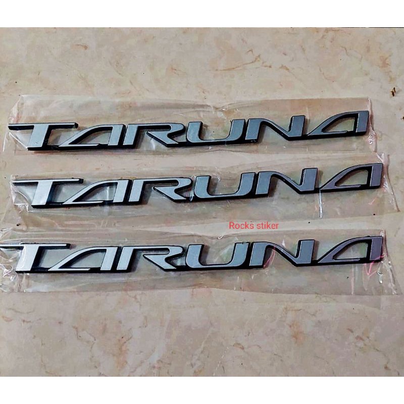 Jual Emblem timbul Mobil Daihatsu tulisan TARUNA satu set lengkap ...