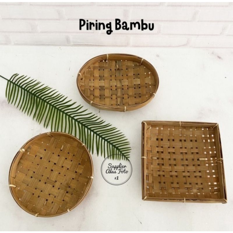 Jual Piring bambu / wadah anyaman / props foto | Shopee Indonesia
