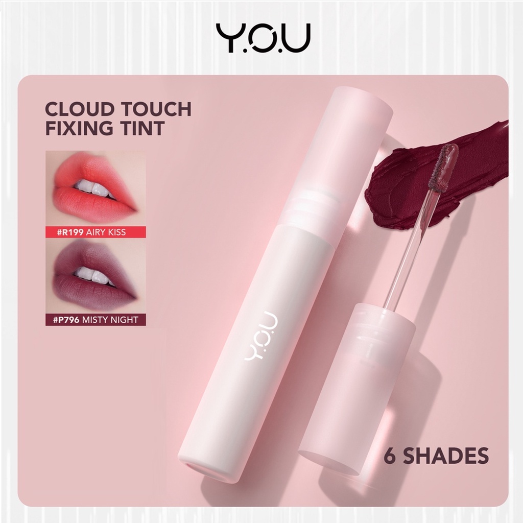Jual YOU Cloud Touch Fixing Lip Tint Soft Velvet Finish Lip Stain ...