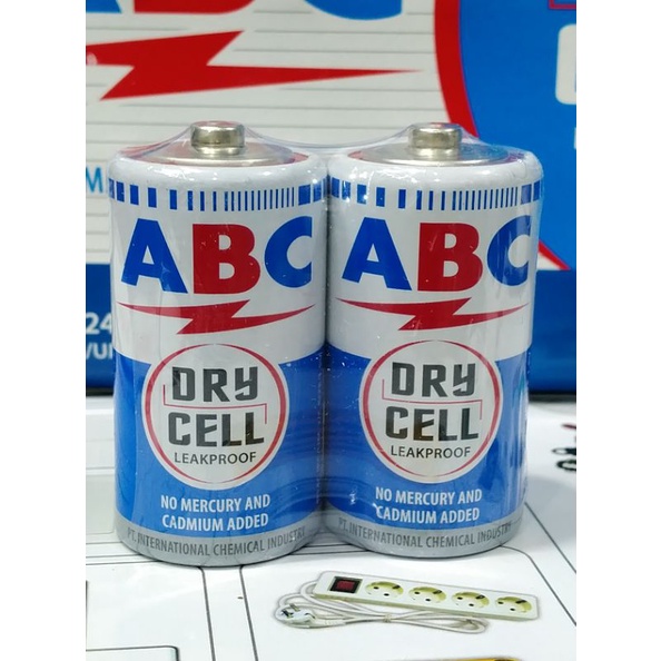 Jual Baterai Tanggung ABC (2 PCS) Baterai ABC Biru R14/C Dry Cell ...