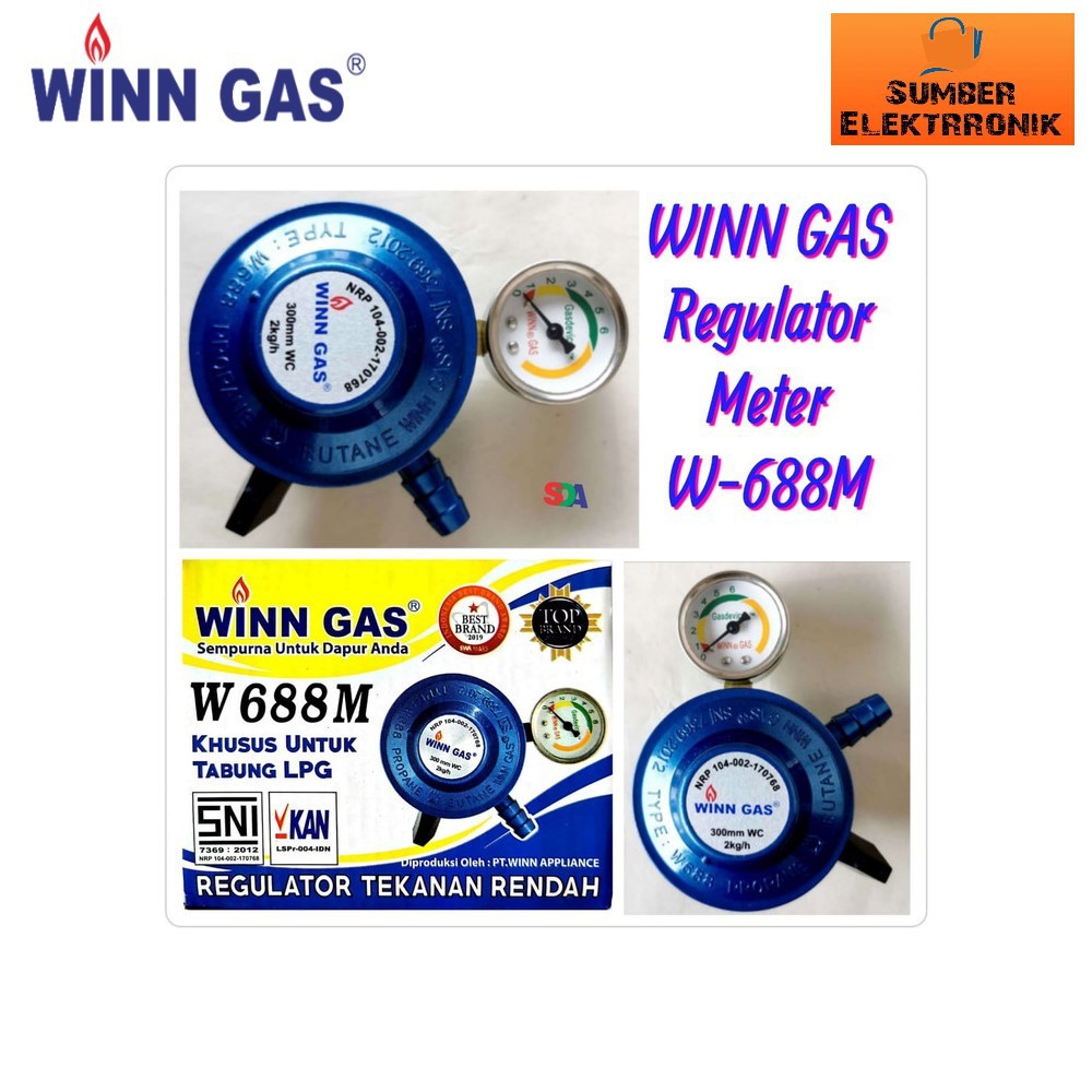 Jual Winn Gas , Win Gas , Regulator gas LPG , W 688 Meter dan Non Meter ...
