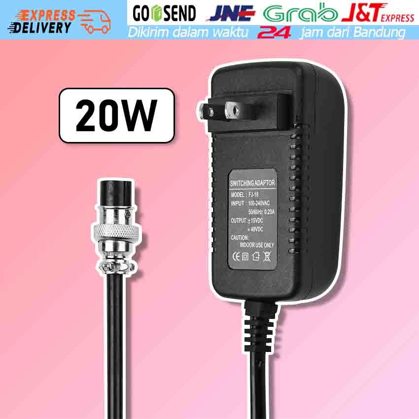 Jual Pink Mixing Console Mixer Power Supply AC Adapter 15V 230mA ...