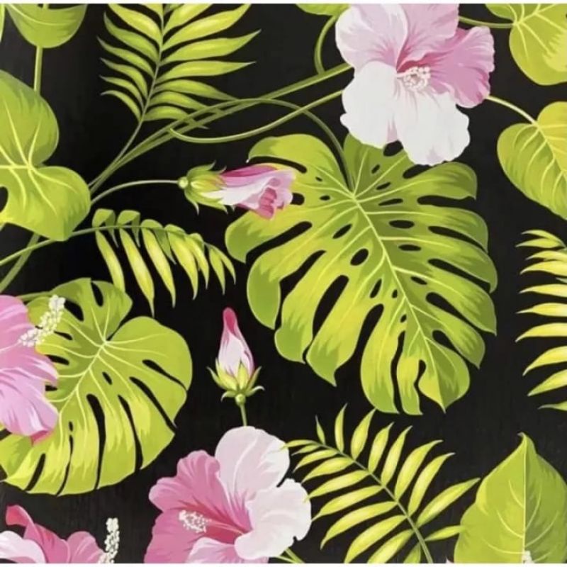 Jual New Motif Wallpaper Motif Daun Janda Bolong Daun Monstera