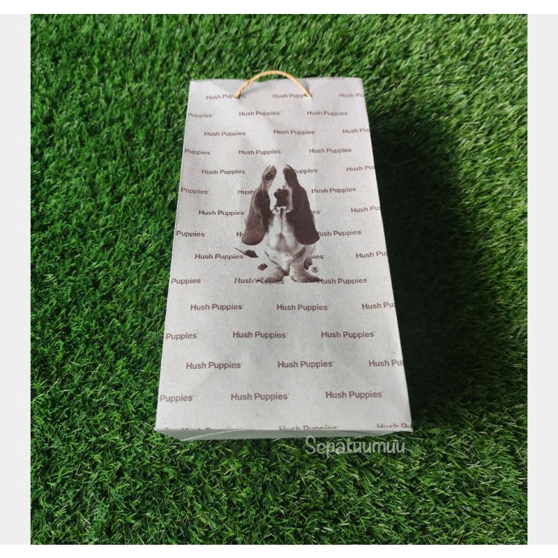 Jual Paperbag Hush Puppies Peperbag Sendal/Sepatu Abu full Logo ...