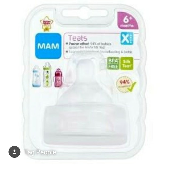 Jual MAM Teats Cross Cut - Extra Fast Flow (6+ Months) | Shopee Indonesia