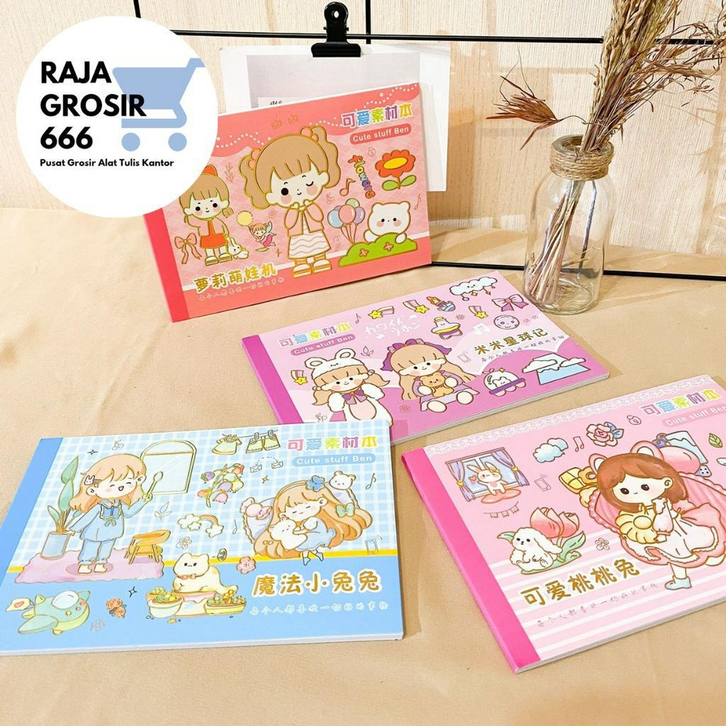 Jual buku stiker senmu 15 lembar KL-43 termurah sticker terbaru COD ...