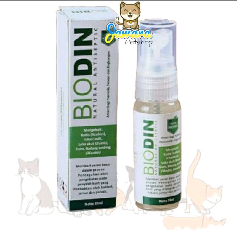 Jual Biodin Spray Obat Jamur SCABIES Kucing Kelinci Hamster | Shopee ...