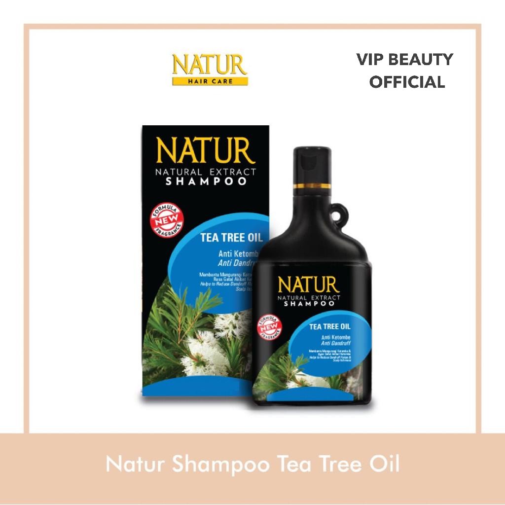 Jual NATUR Hair Shampoo Natural Extract Ginseng | Aloe Vera | Tea Tree Oil | Olive Oil & Vitamin ...