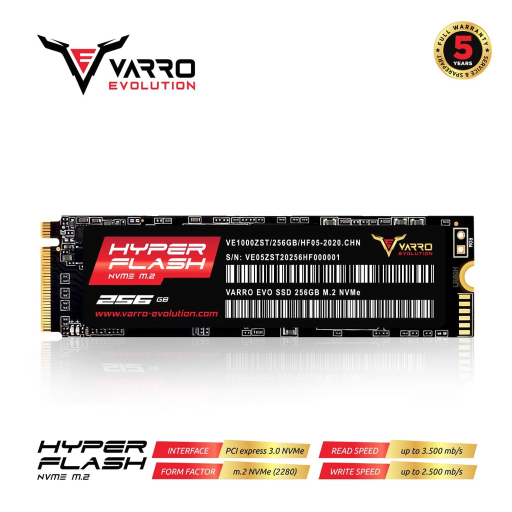 Jual VARRO SSD M2 NVME HYPER FLASH 512GB 256GB 128GB SATA 3 SSD M.2 ...