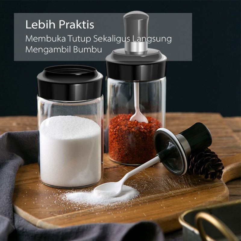 Jual A1 BOTOL BUMBU KACA BOTOL GARAM TEMPAT BUMBU KOTAK BUMBU | Shopee ...