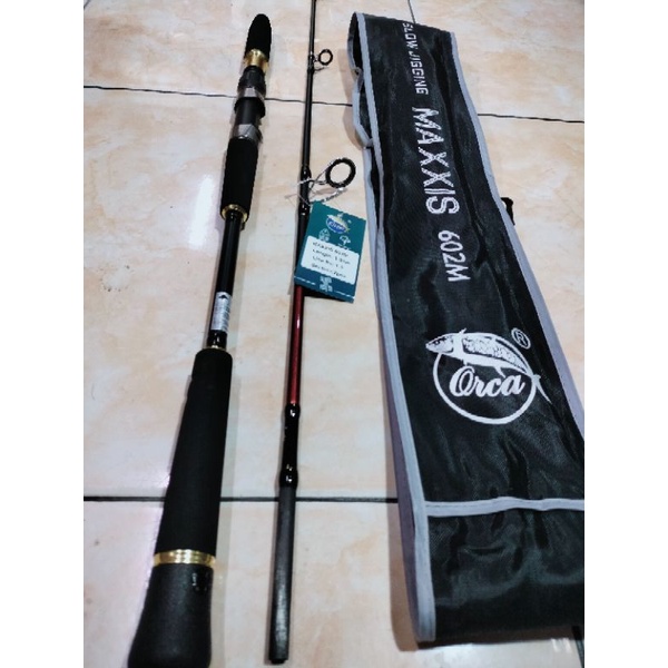 Jual Joran ORCA maxxis 602M,602 MH jigging fuji | Shopee Indonesia