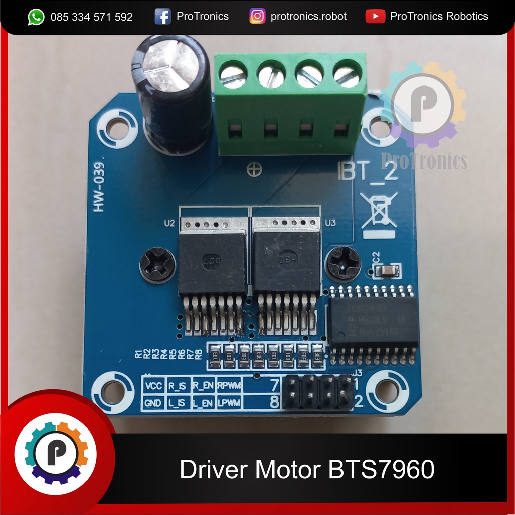 Jual BTS7960 High Current Motor Driver H-Bridge Module for Arduino BTS-7960 | Shopee Indonesia