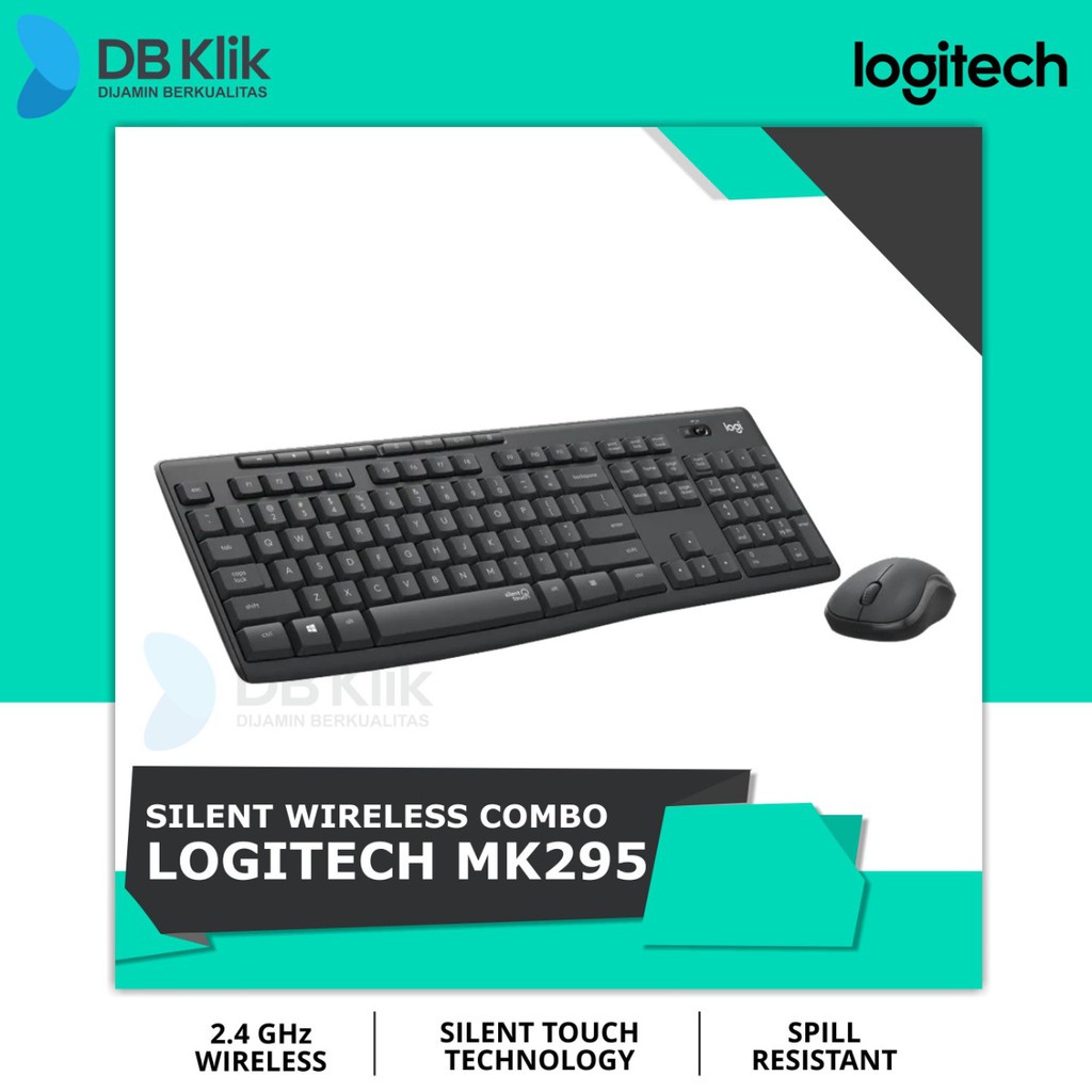 Jual Keyboard Mouse Combo Logitech MK295 Silent Wireless - Logitech ...