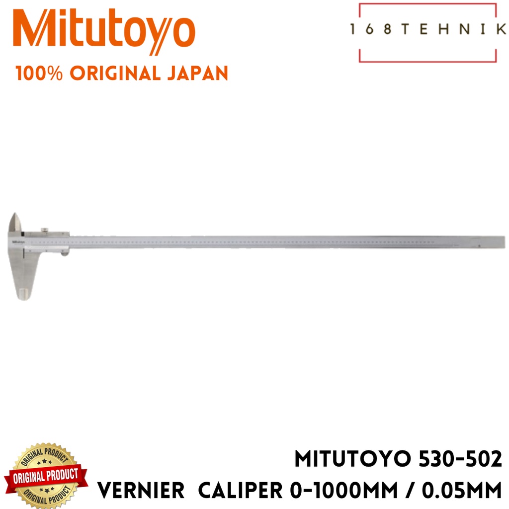 Jual Mitutoyo 530-502 VERNIER CALIPER 0-1000 MM / 40" / 0.05 MM ...