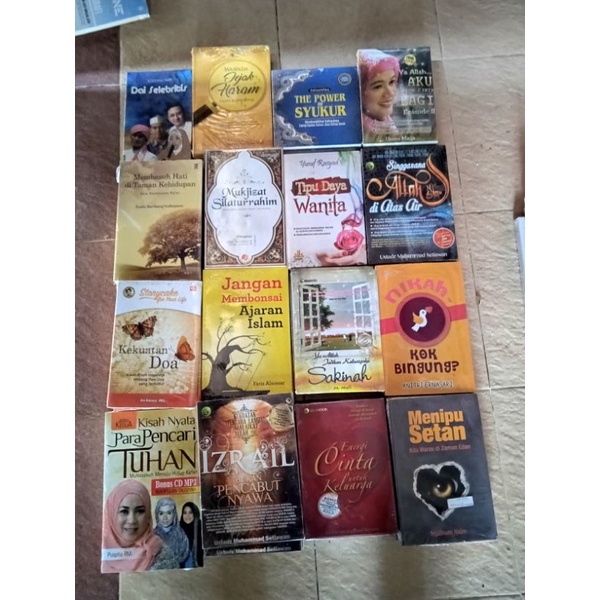 Jual (OBRAL ) BUKU AGAMA ISLAM // BACAAN ISLAMI // NOVEL ISLAMI // MOTIVASI ISLAMI // SHALAT ...