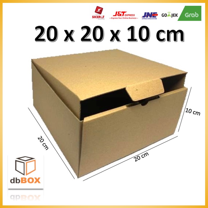 Jual Kardus 20x20x10 cm | Box Die Cut & Easy Usage | Box Kue Tart ...