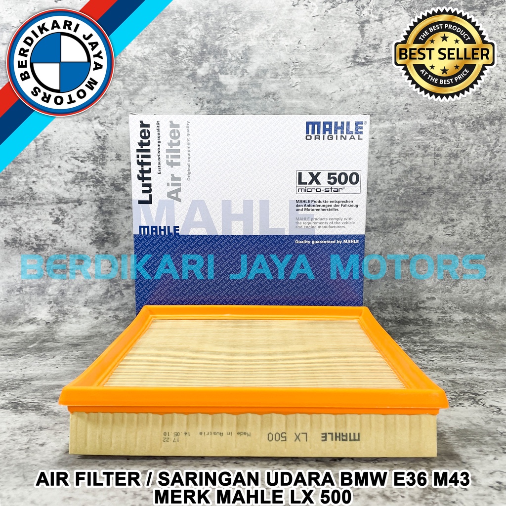 Jual AIR FILTER SARINGAN UDARA BMW E36 M43 318I MERK MAHLE LX500 LX-500 ...
