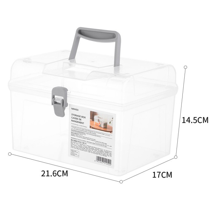 Jual MINISO Kotak Penyimpanan Dengan Tutup Kotak Penyimpanan Kapasitas ...