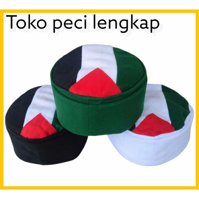Jual peci songkok kopiah maiyah Palestina/peci maiyah | Shopee Indonesia