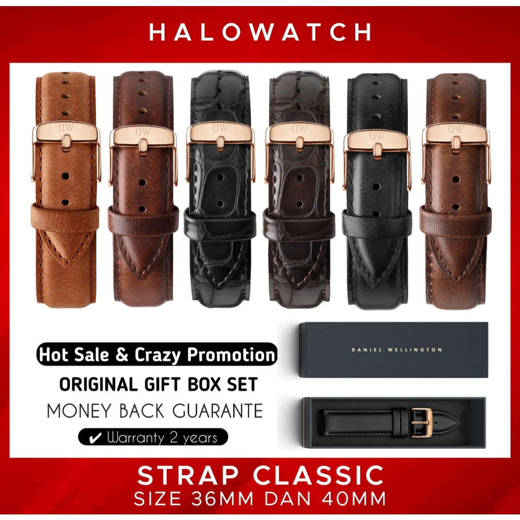 Jual (Original 100%) Strap Jam Tangan Tipe Classic With Box Original ...