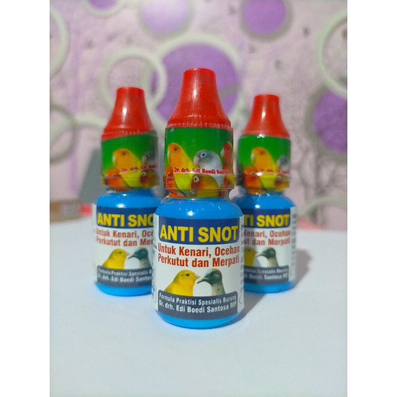 Jual ANTI SNOT obat untuk mata burung yang berair mata tertutup gajih ...