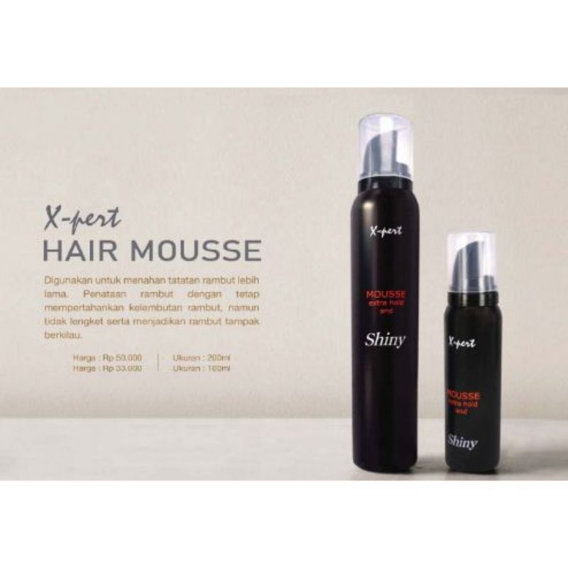 Jual Xpert Hair Mousse Extra Hold and Shiny 100mL l 200mL X-pert ...