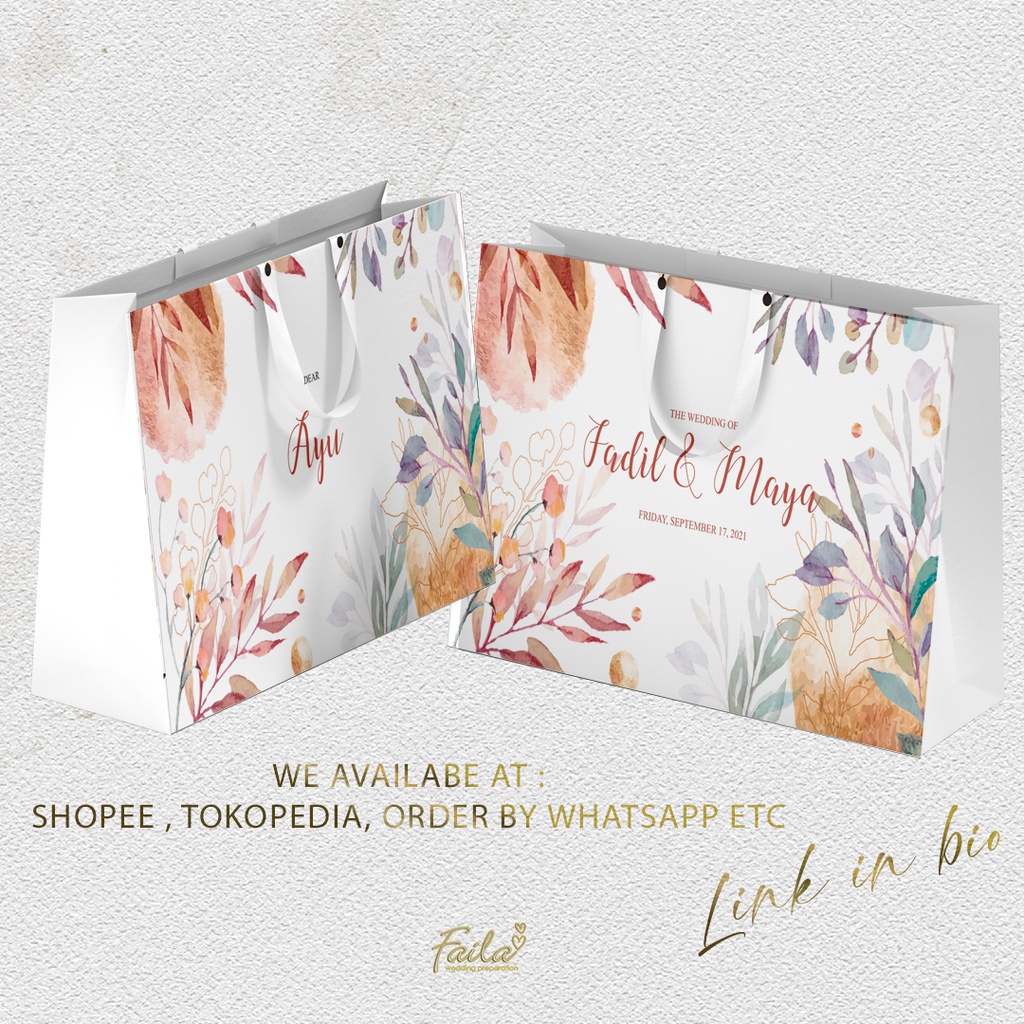 Jual PAPER BAG LARGE CUSTOM | Shopee Indonesia