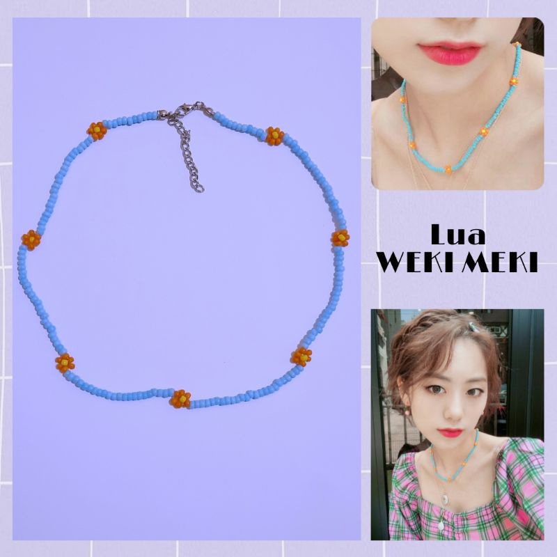 Jual Korean idol necklace (Lua Weki meki) | Shopee Indonesia