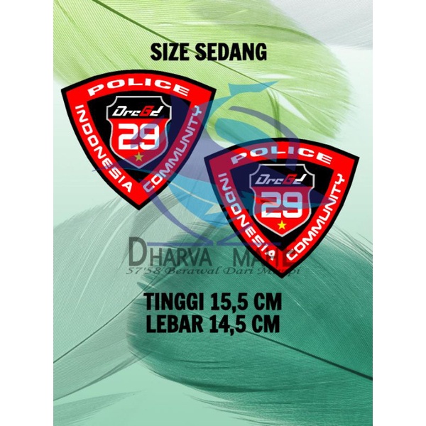 Jual DREGD, Stiker Dregd, Stiker angkatan 29, Stiker Polri, Stiker ...