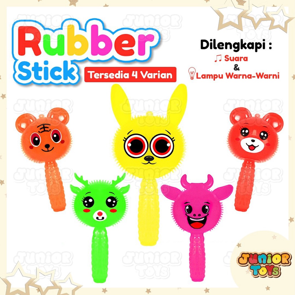 Jual Rattle Stick Bayi Karet Lampu Bunyi Suara Baby Toys Kerincingan ...