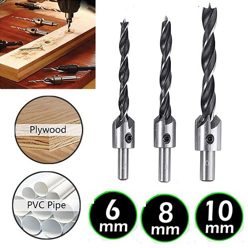Jual Mata Bor Countersink Drill Bit HSS Serbaguna Kerajinan Tangan ...
